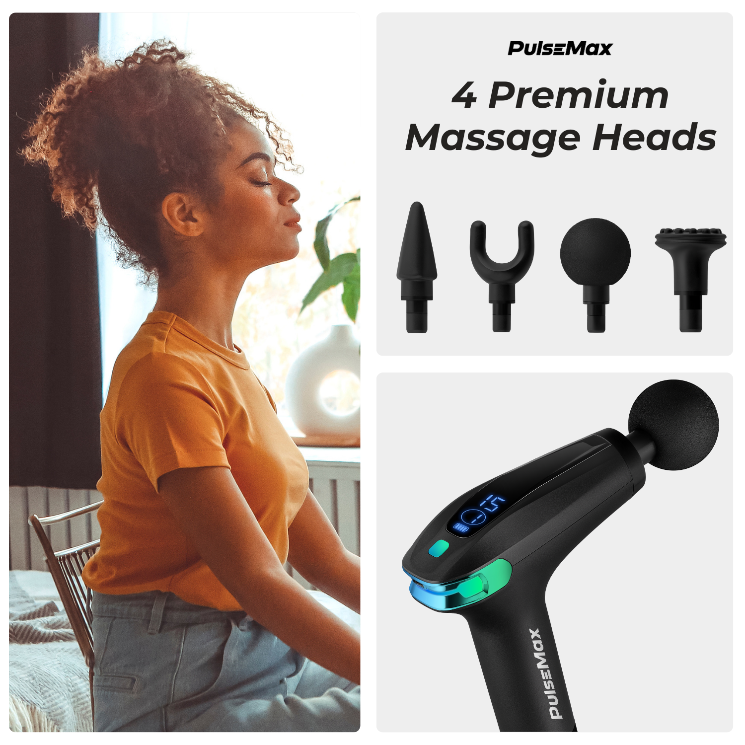 PulseMax Extended Massage Gun